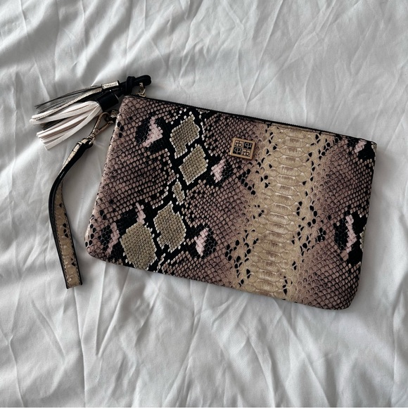 Rocobarroco | Bags | Rocobarroco Snake Print Clutch | Poshmark